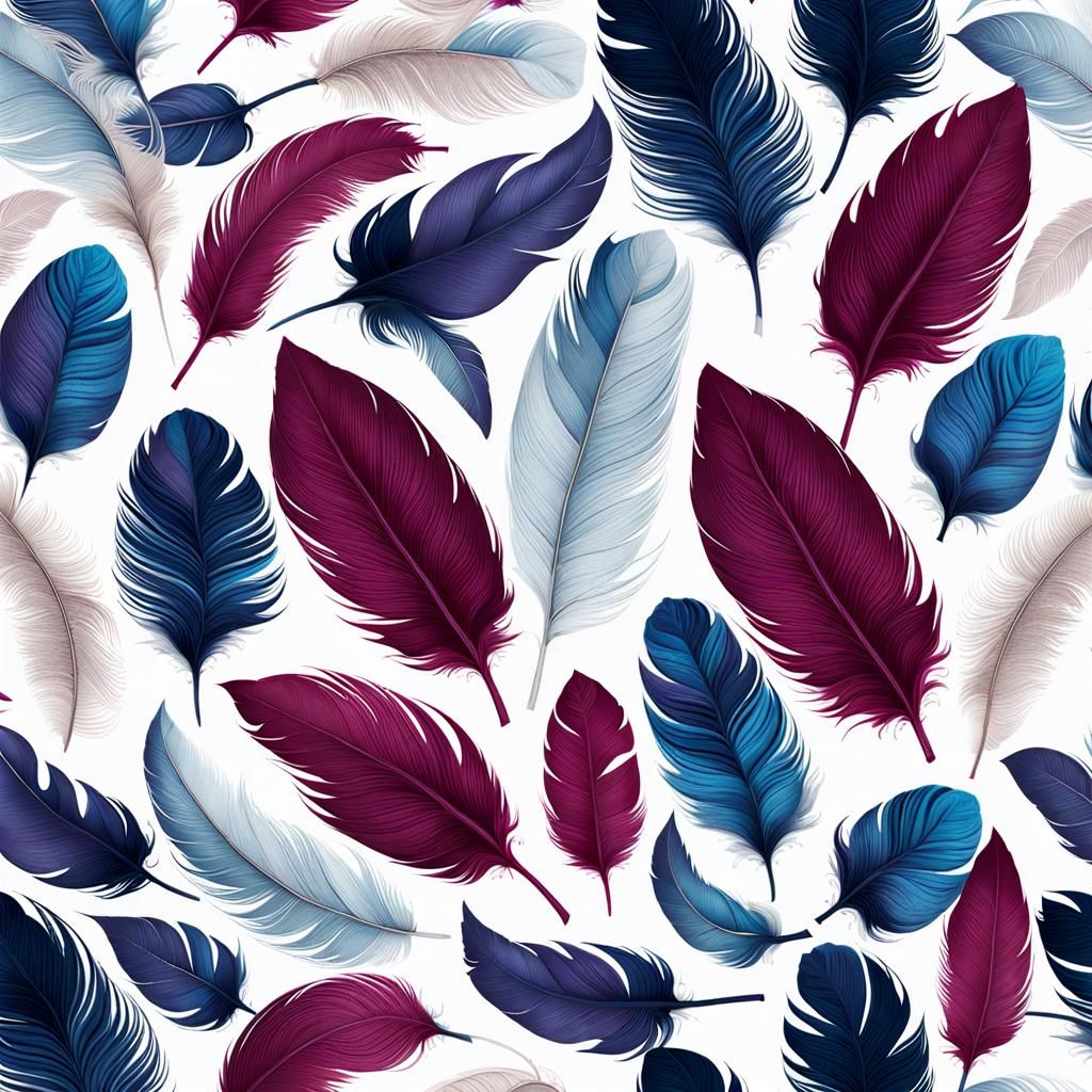 Feather Pattern Wallpaper/Background - AI Generated Artwork - NightCafe ...