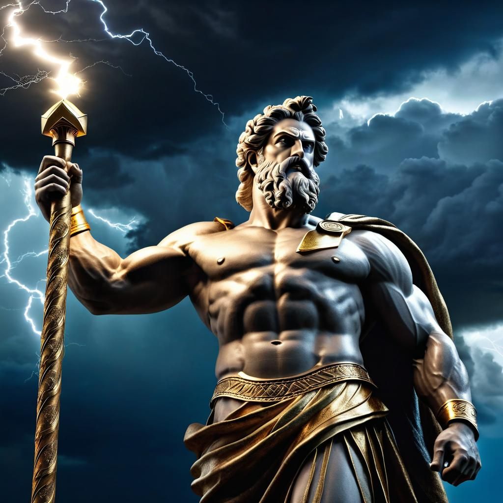 All powerful Zeus - AI Generated Artwork - NightCafe Creator