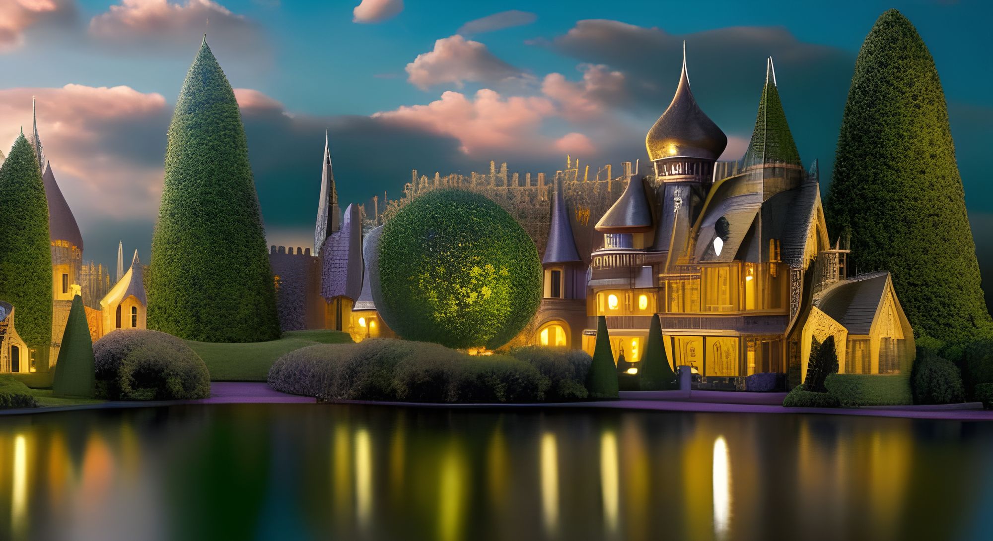 Elven Mansion in Miniature : r/nightcafe