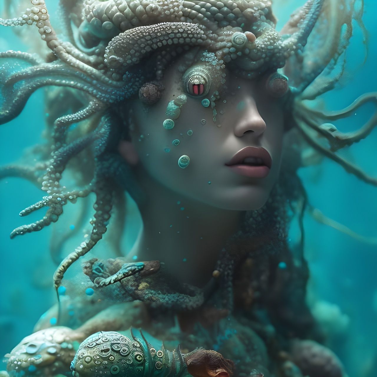 Aquatic Humanoid - AI Generated Artwork - NightCafe Creator
