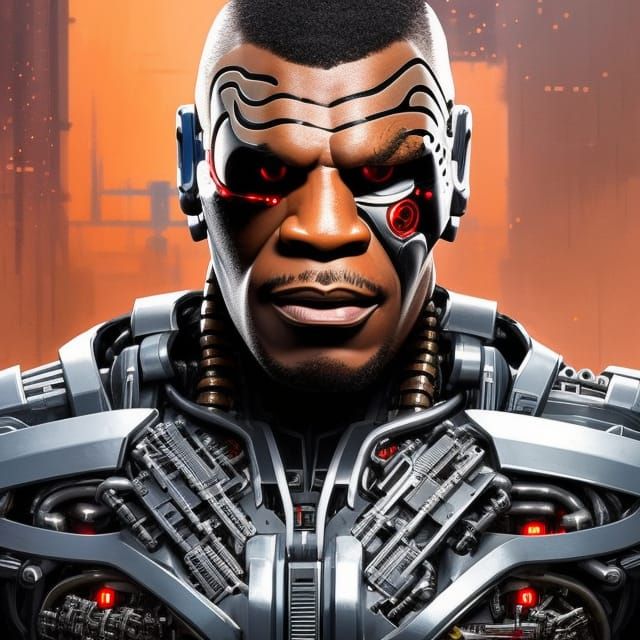 " Cyborg Mike Tyson " - AI Generated Artwork - NightCafe Creator