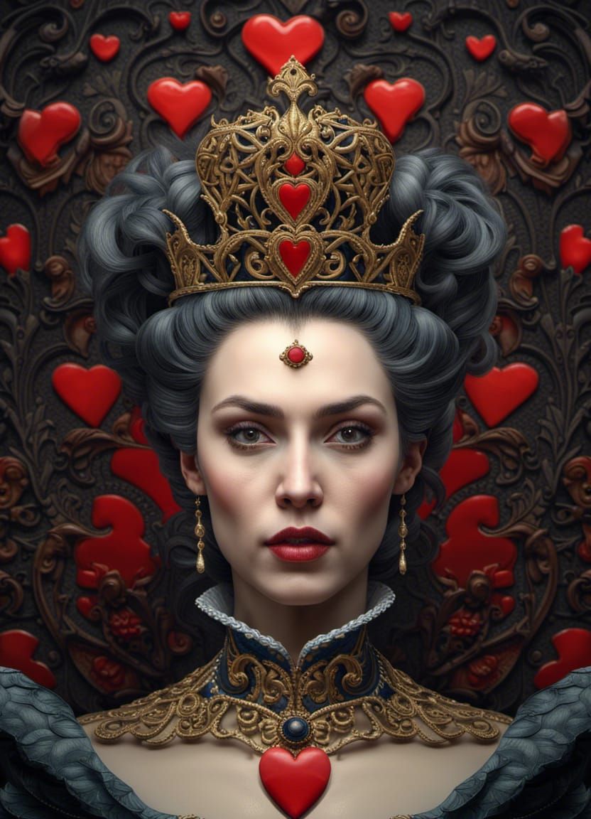 Queen of Hearts - AI Generated Artwork - NightCafe Creator
