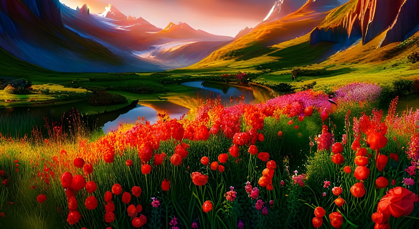 More Middle-Earth Flowers - AI Generated Artwork - NightCafe Creator