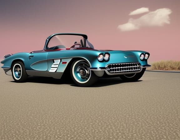 CUSTOMIZED 1959 Chevrolet Corvette - AI Generated Artwork - NightCafe ...