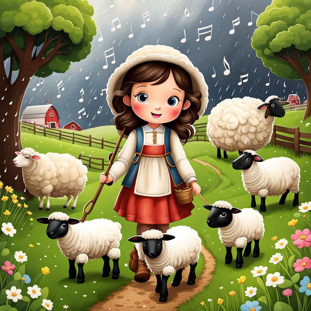 Il pleut, il pleut Bergère, rentre tes blancs moutons 🎶 / It rains, it ...