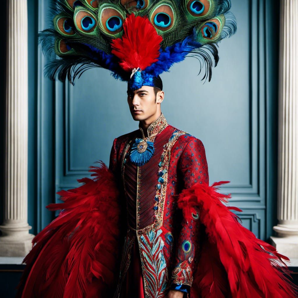 Magic peacock man - AI Generated Artwork - NightCafe Creator
