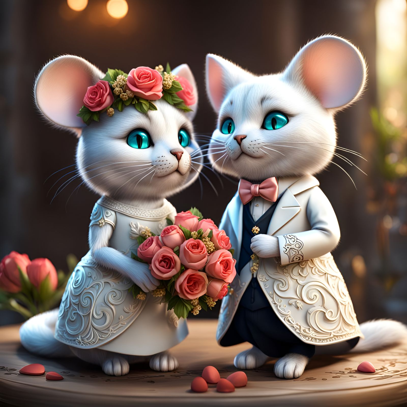 Bride and groom - AI Generated Artwork - NightCafe Creator