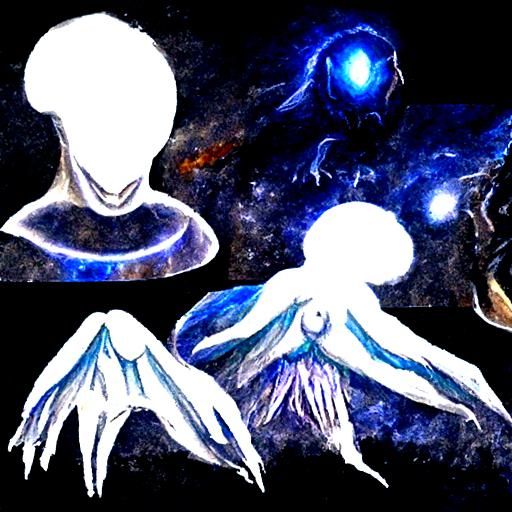 Ancient celestial beings concept art - AI Generated Artwork - NightCafe Creator