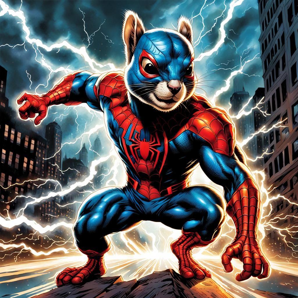 Squirrel superhero - AI Generated Artwork - NightCafe Creator