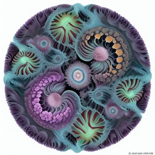 fractal sea anemones - AI Generated Artwork - NightCafe Creator