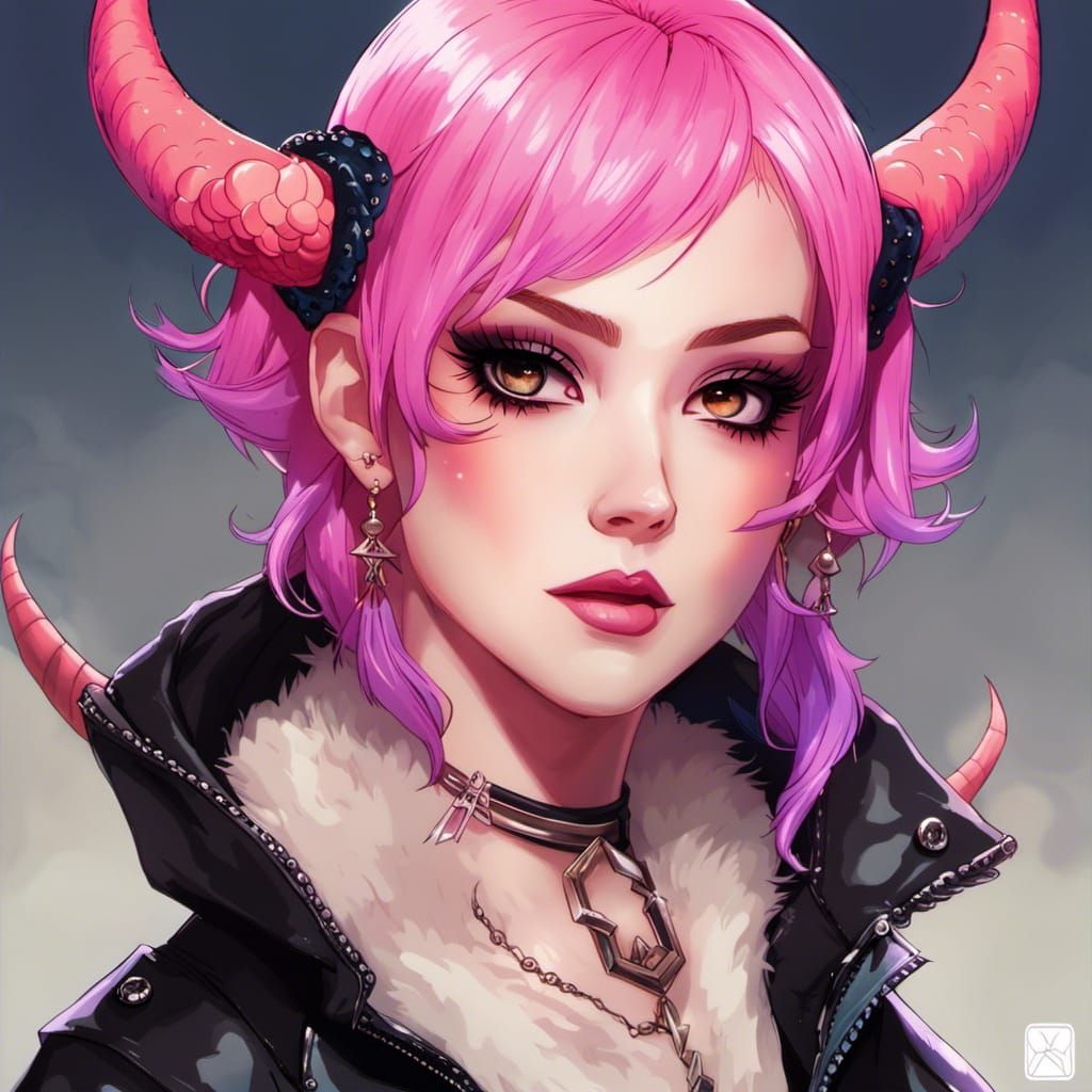 Pink Demon - AI Generated Artwork - NightCafe Creator