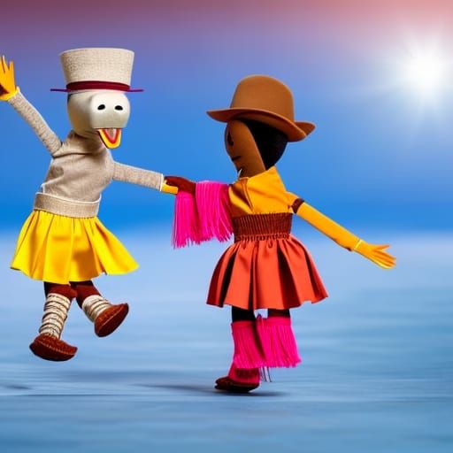 Friendly puppets - AI Generated Artwork - NightCafe Creator