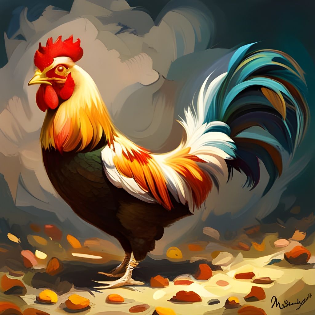 Rooster #1 - AI Generated Artwork - NightCafe Creator