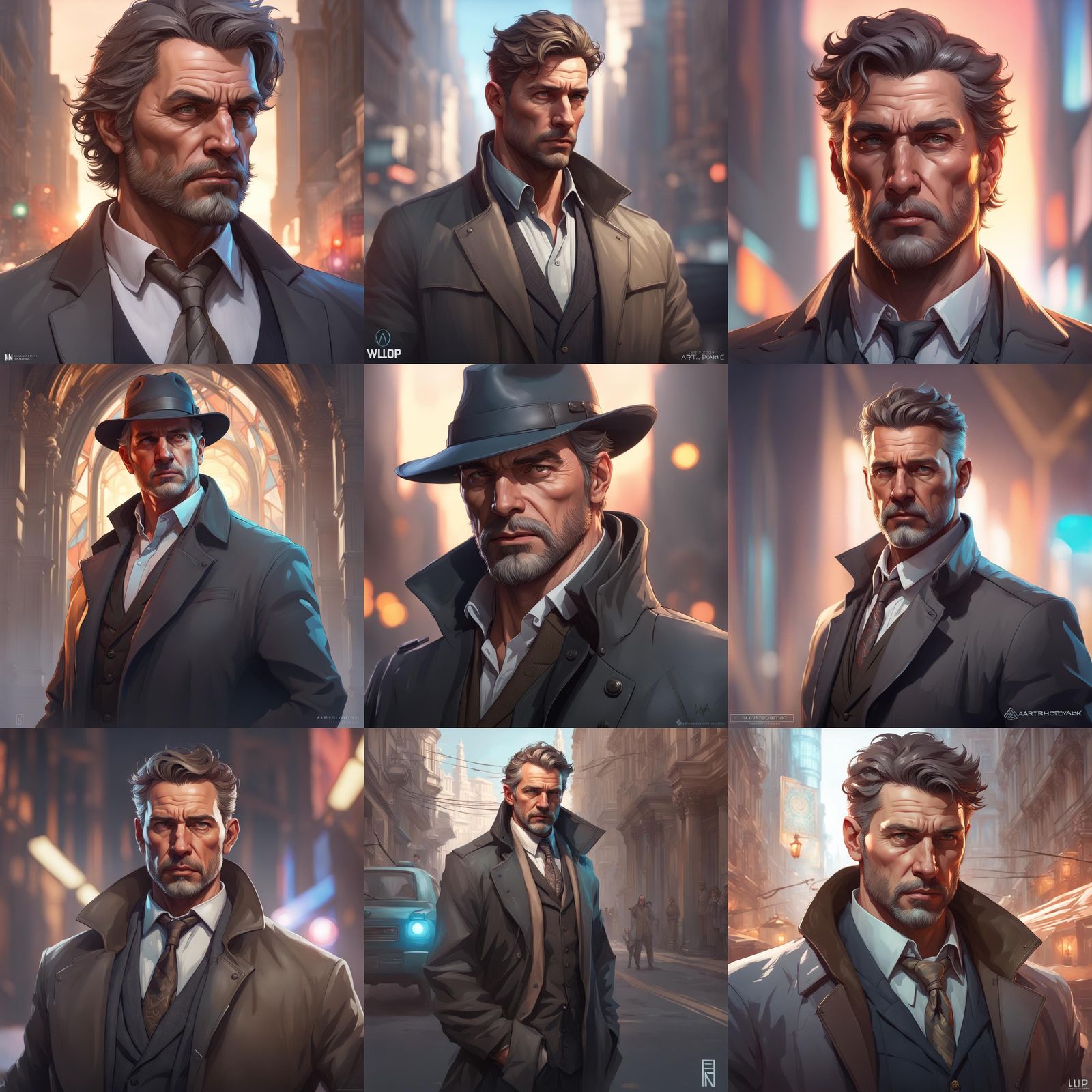 male modern private investigator - AI Generated Artwork - NightCafe Creator