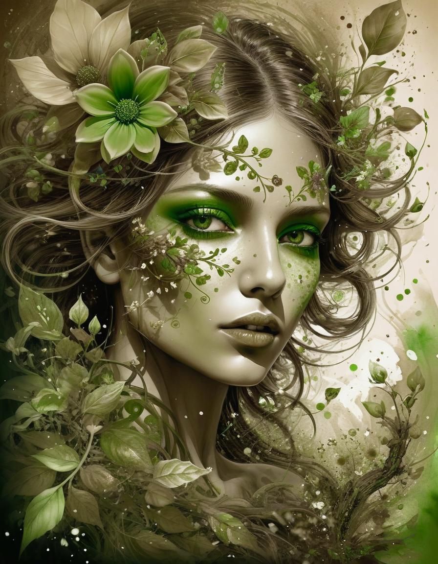 The color green: dryad - AI Generated Artwork - NightCafe Creator