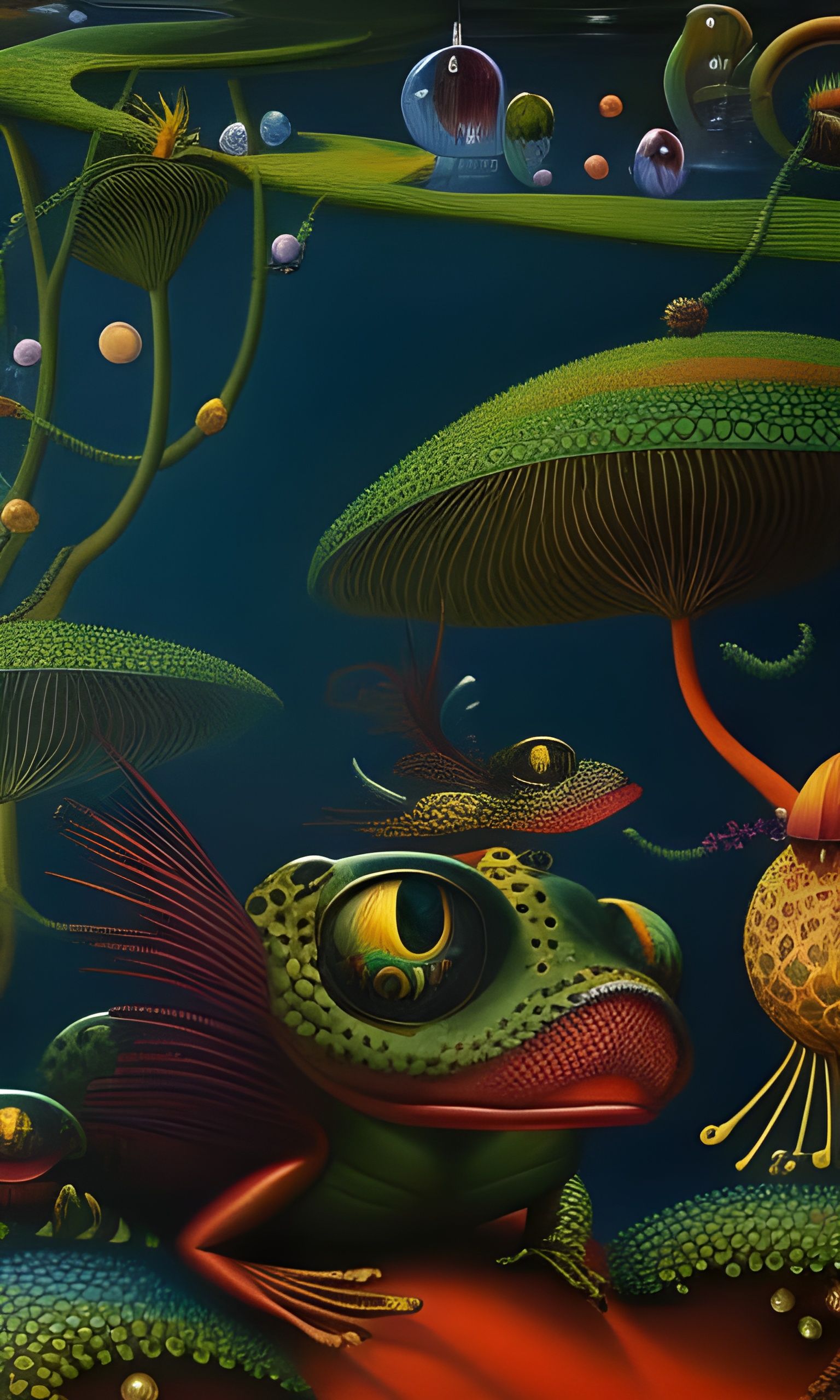 Red Lipstick Frog - AI Generated Artwork - NightCafe Creator