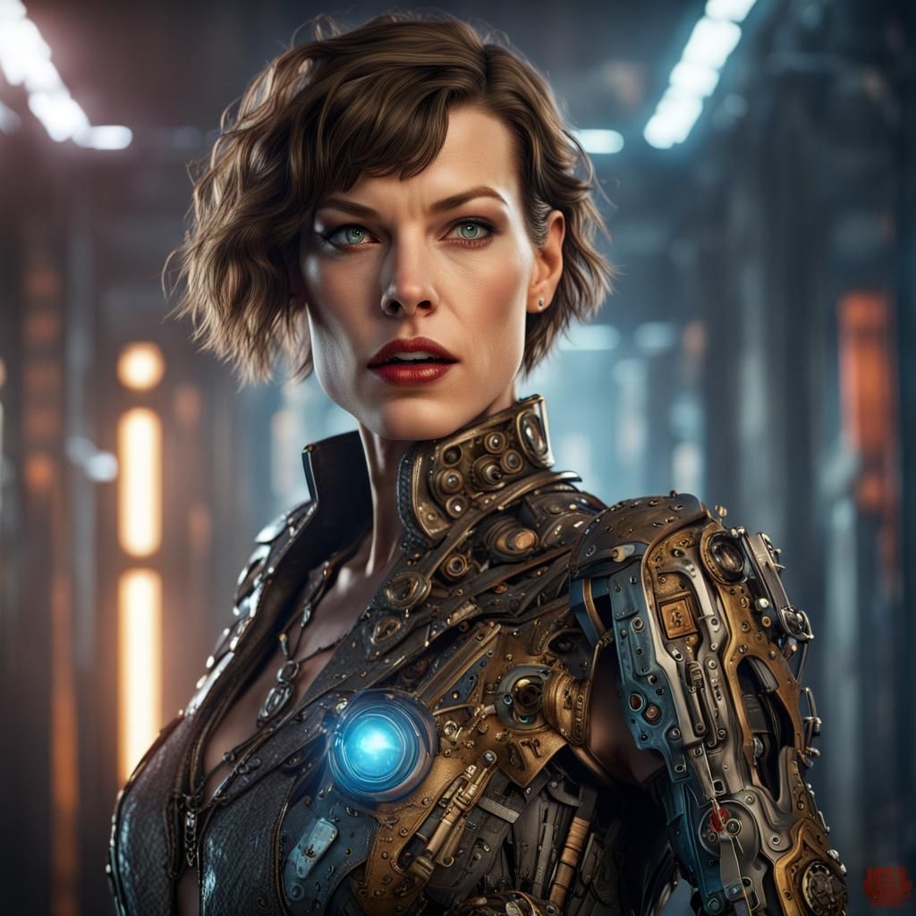 Milla Jovovich as Doctor Cyber - AI Generated Artwork - NightCafe Creator