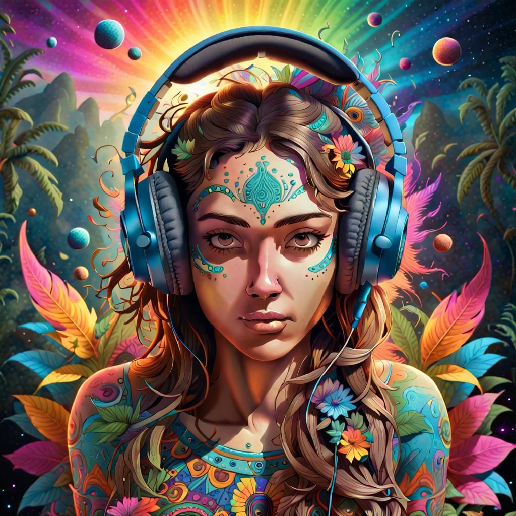 Trance-Goa music - AI Generated Artwork - NightCafe Creator