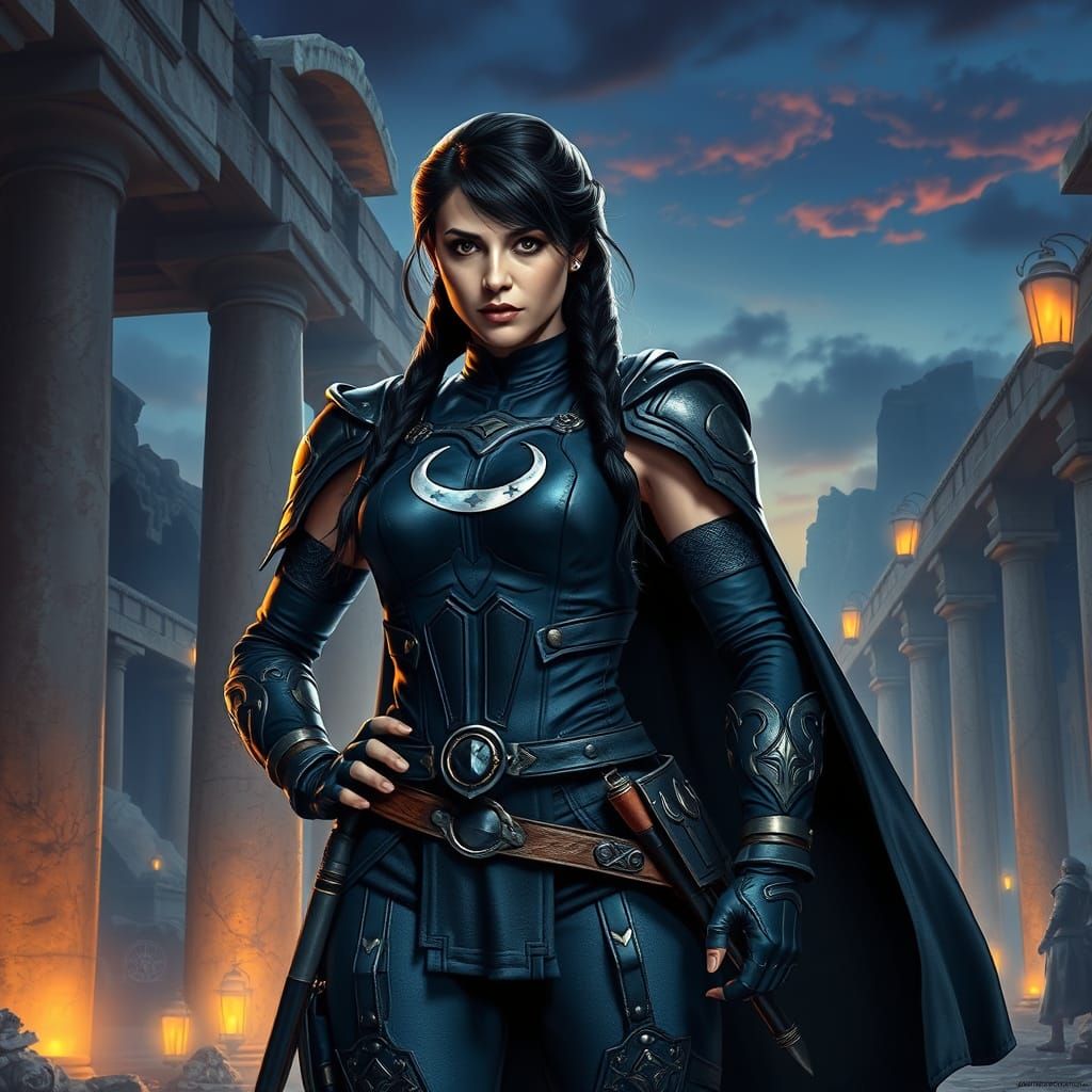 Warrior Goddess Xena as Batwoman in Ancient Greek ... - AI Art
