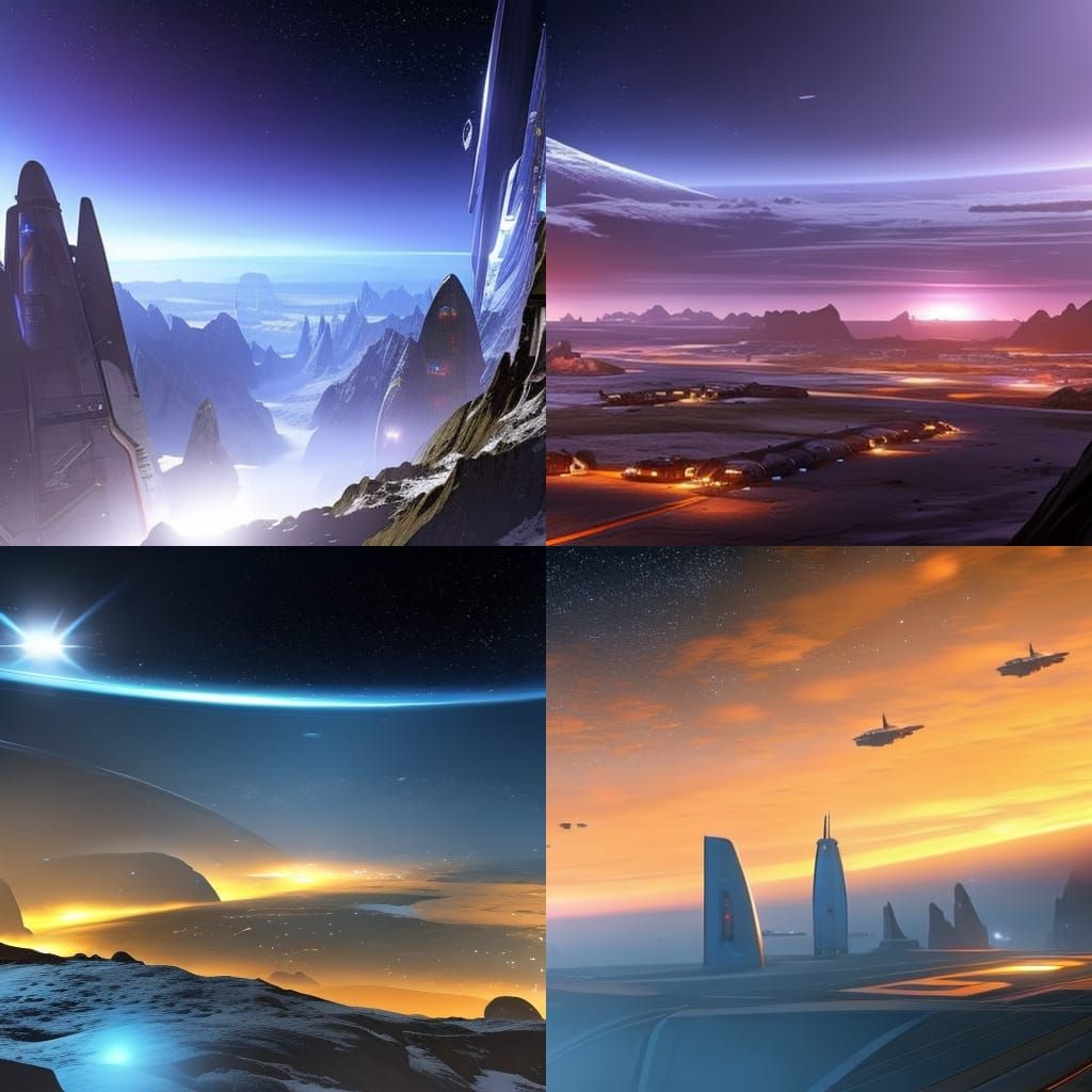 Spacecore night - AI Generated Artwork - NightCafe Creator