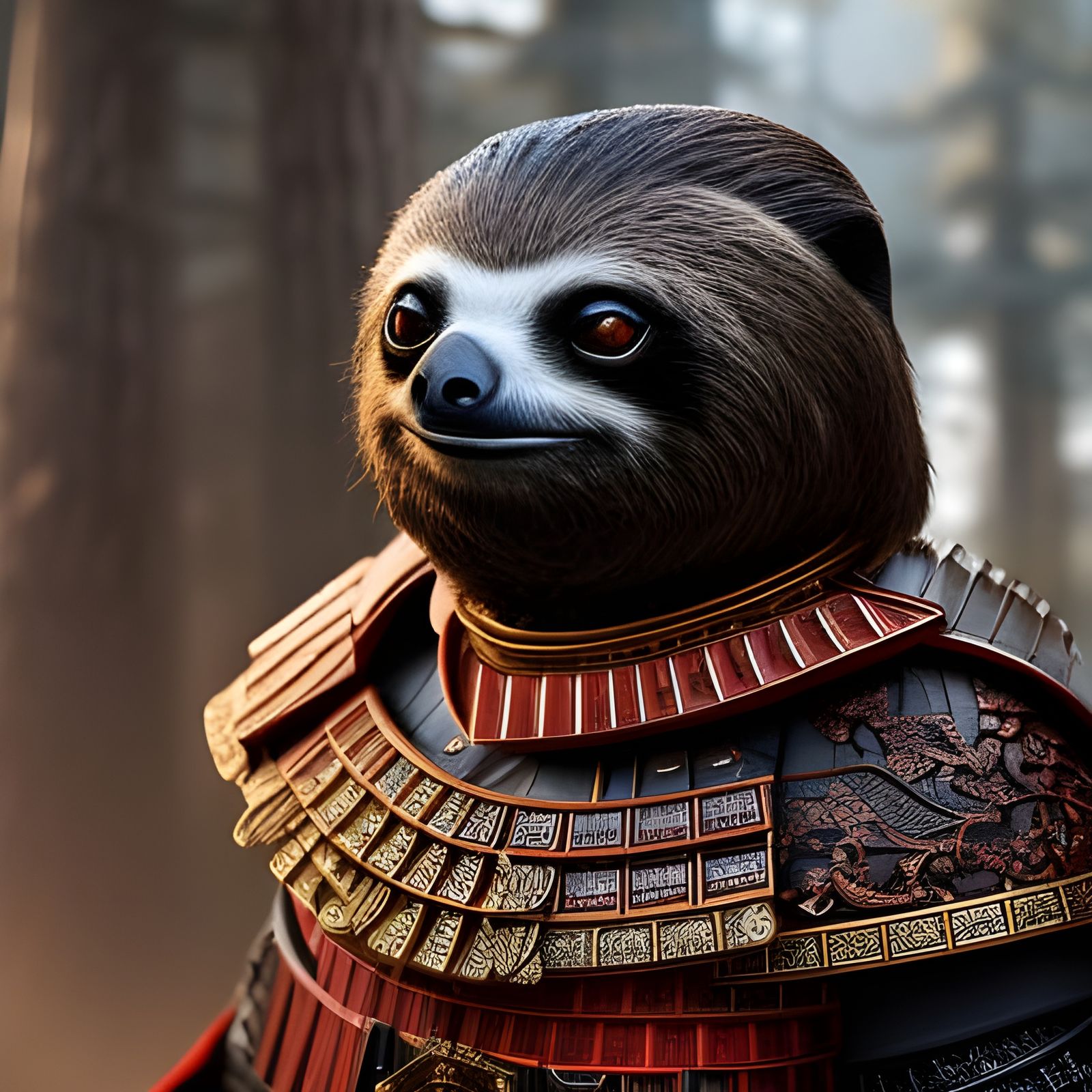 old samurai_sloth - AI Generated Artwork - NightCafe Creator