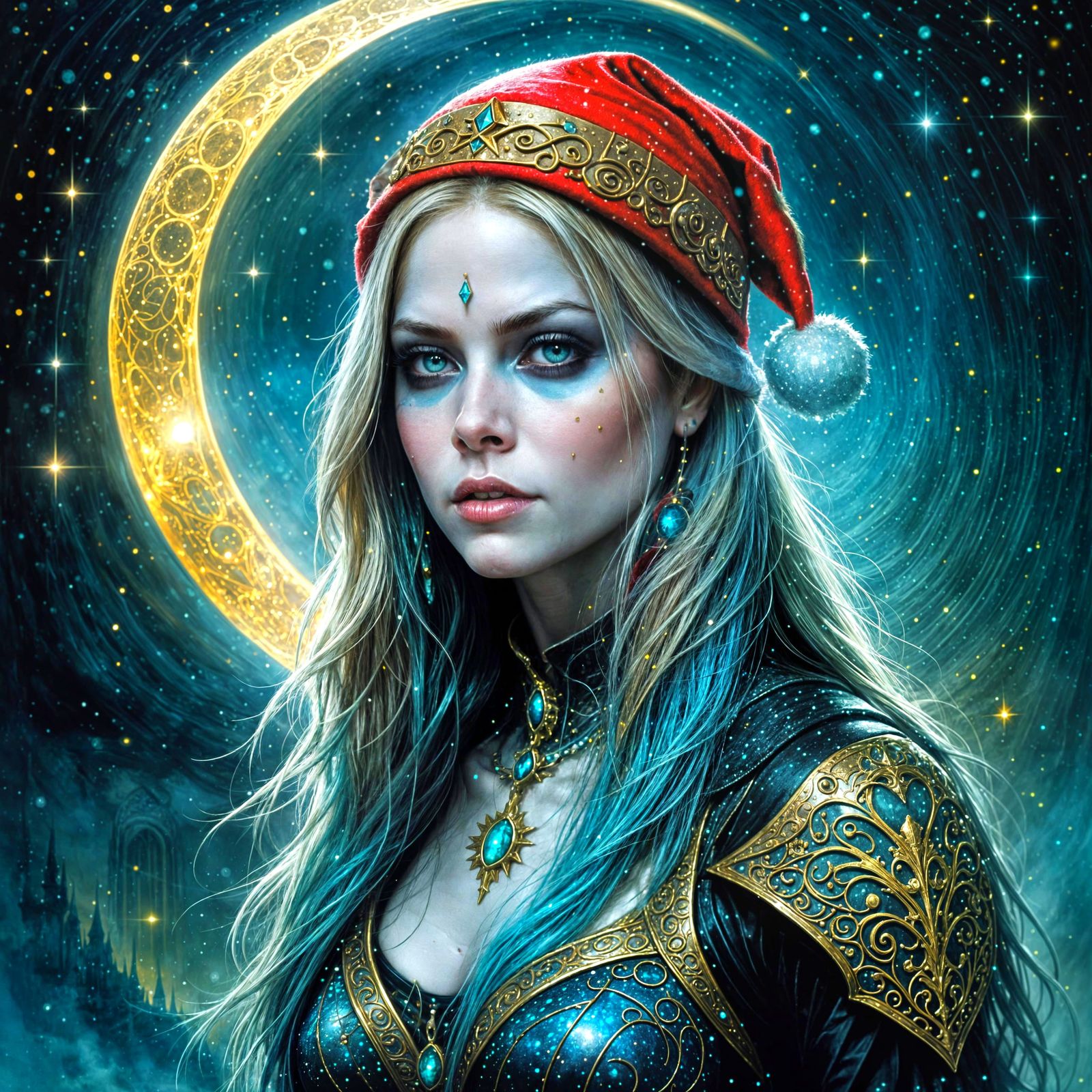 Avril At Christmas 2 (Portrait series)