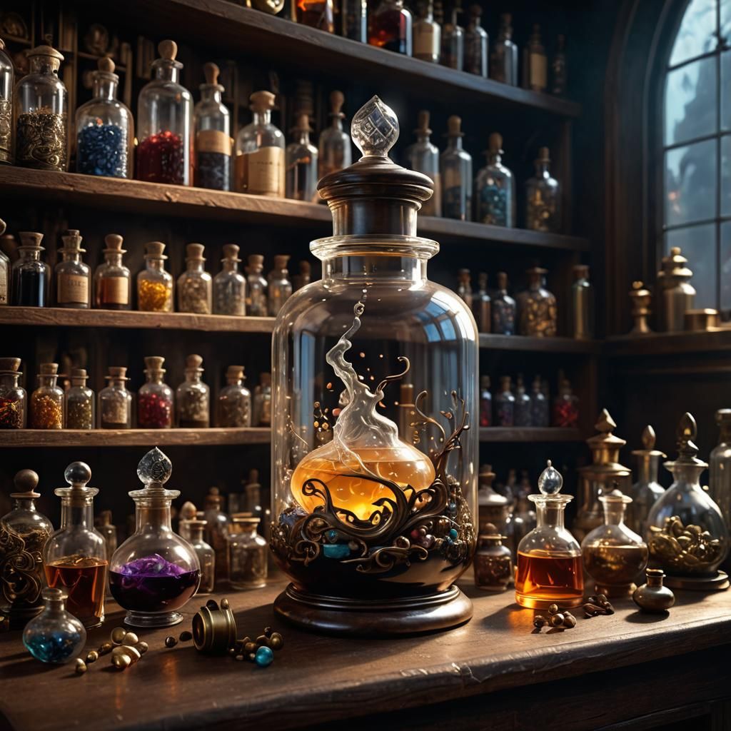 Mysterious potion - AI Generated Artwork - NightCafe Creator