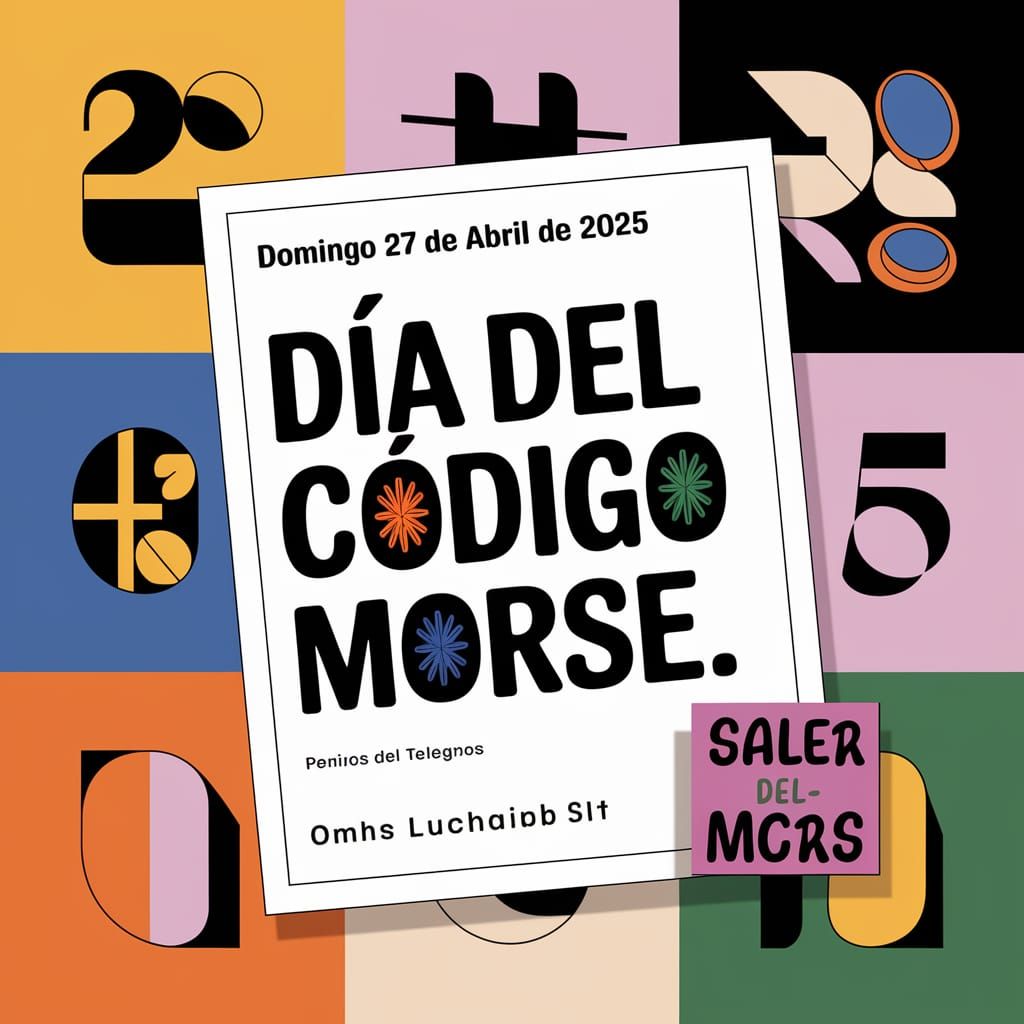 Celebrate Morse Code Day with a Vibrant Telegraph-... - AI Art