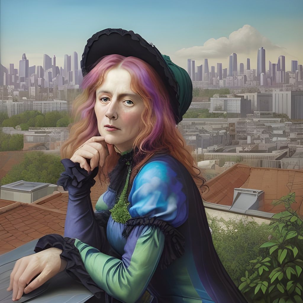 Eccentric Lady - AI Generated Artwork - NightCafe Creator