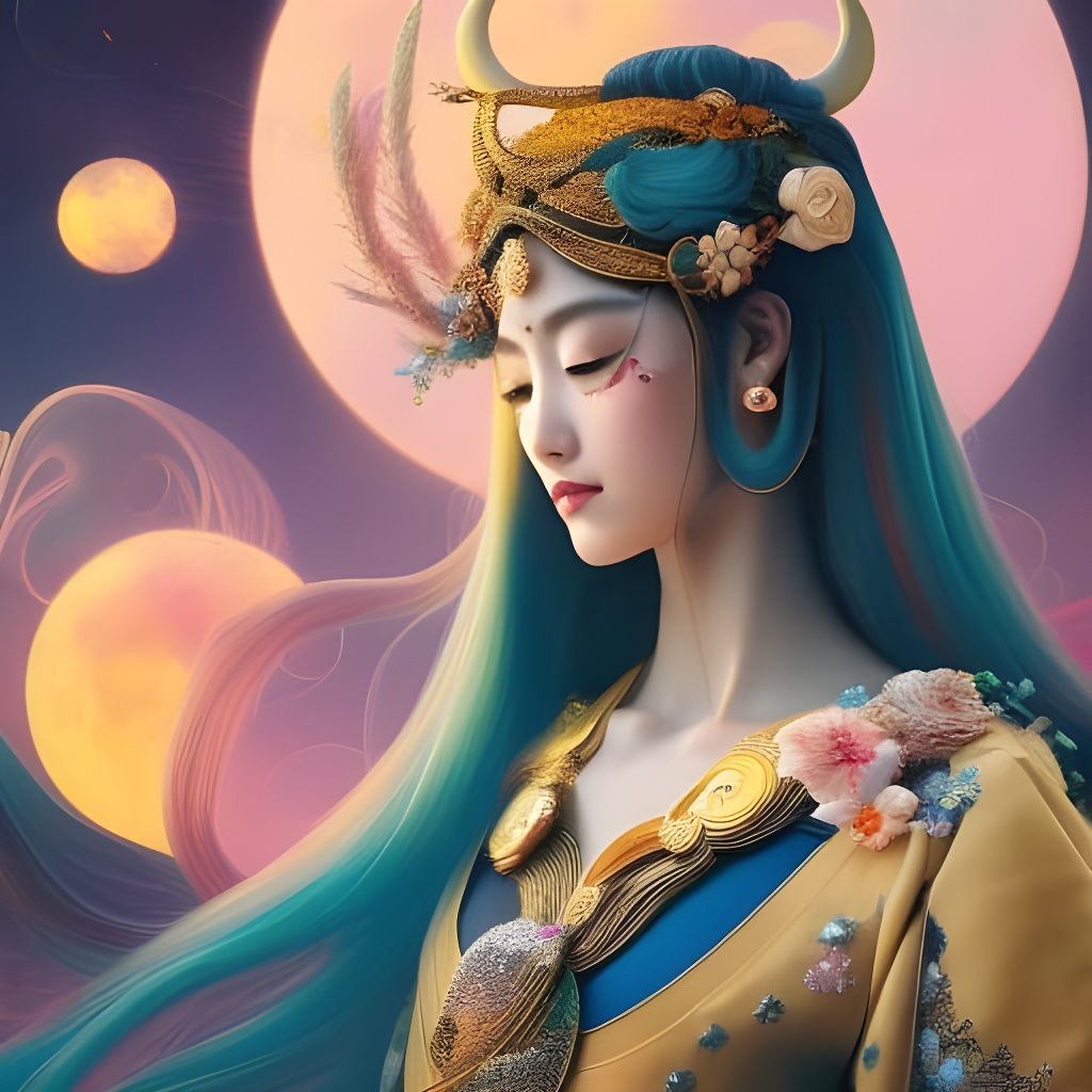 Queen of Moons - AI Generated Artwork - NightCafe Creator