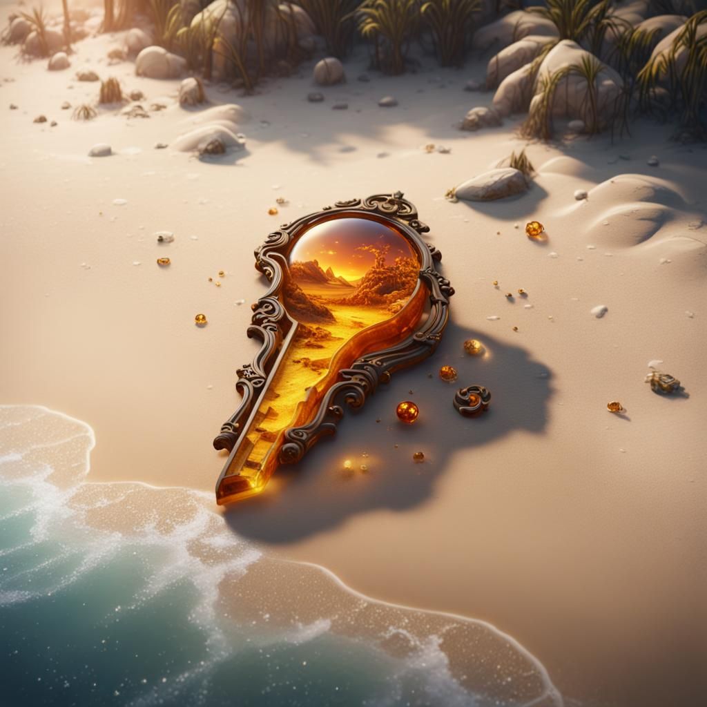 Amber Key - AI Generated Artwork - NightCafe Creator