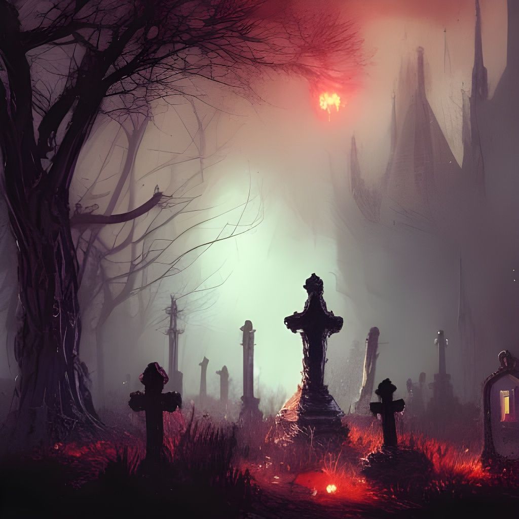 Graveyard - AI Generated Artwork - NightCafe Creator