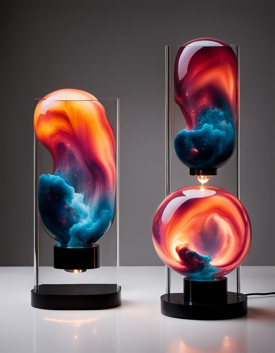 Laval Lamps displaying an ethereal flow - AI Generated Artwork ...