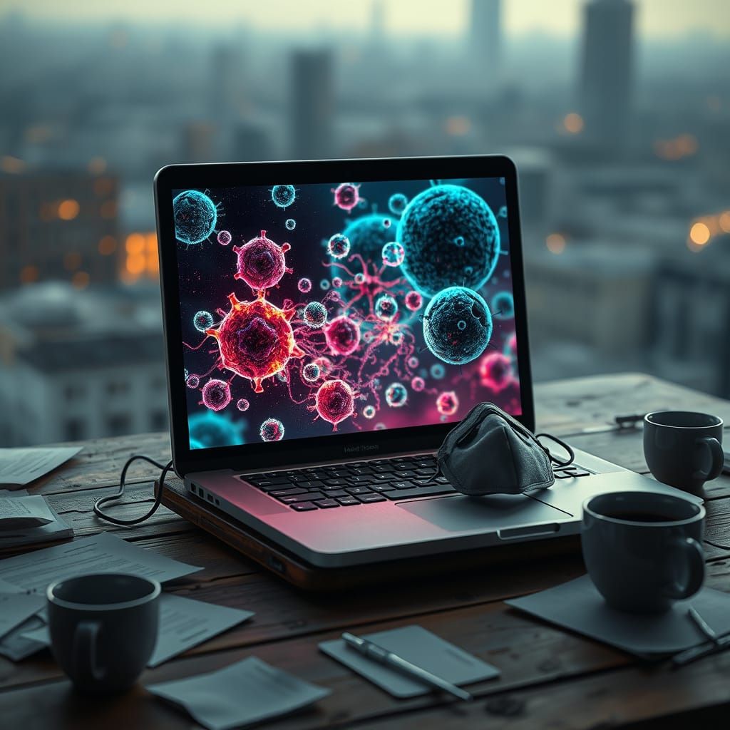 my device has a virus... - Digital Realm of Microbes Amidst ...