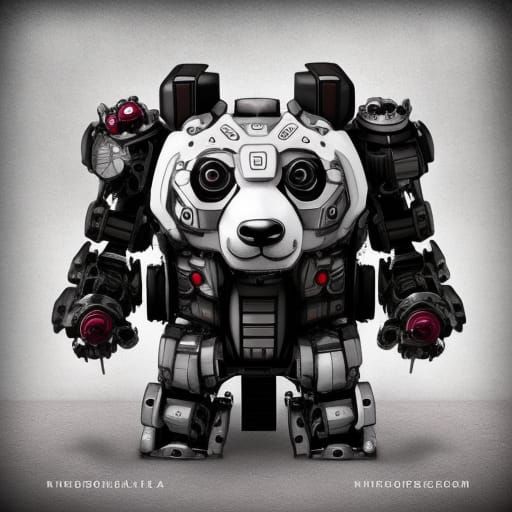 Panda mech - AI Generated Artwork - NightCafe Creator