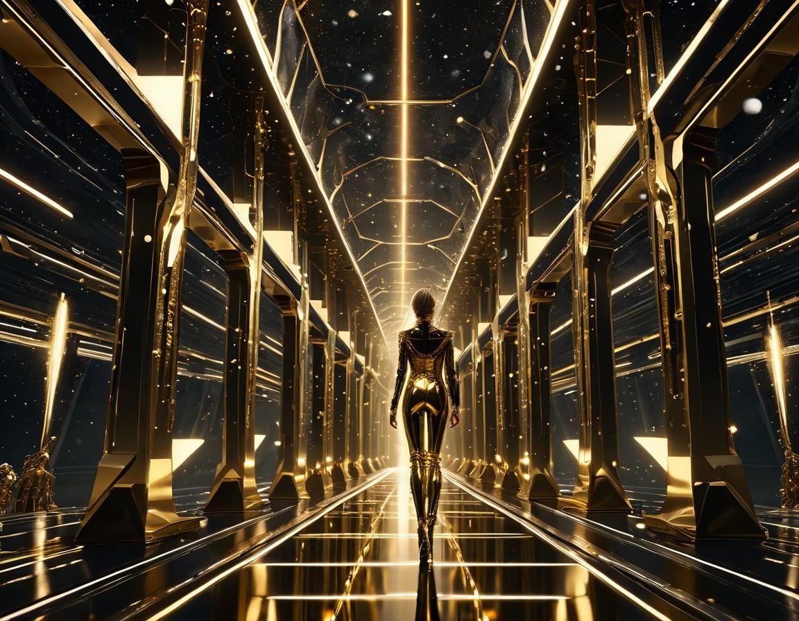 Gold Ramp - AI Generated Artwork - NightCafe Creator