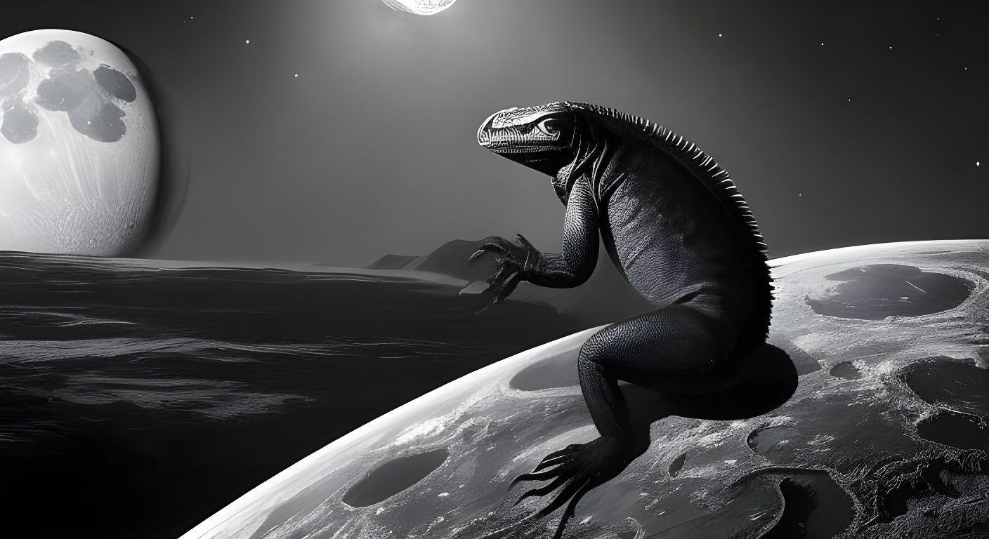 moon lizard - AI Generated Artwork - NightCafe Creator