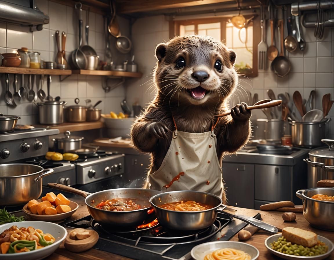 "How to Cook a Stew" with Mrs. Otter - AI Generated Artwork - NightCafe ...