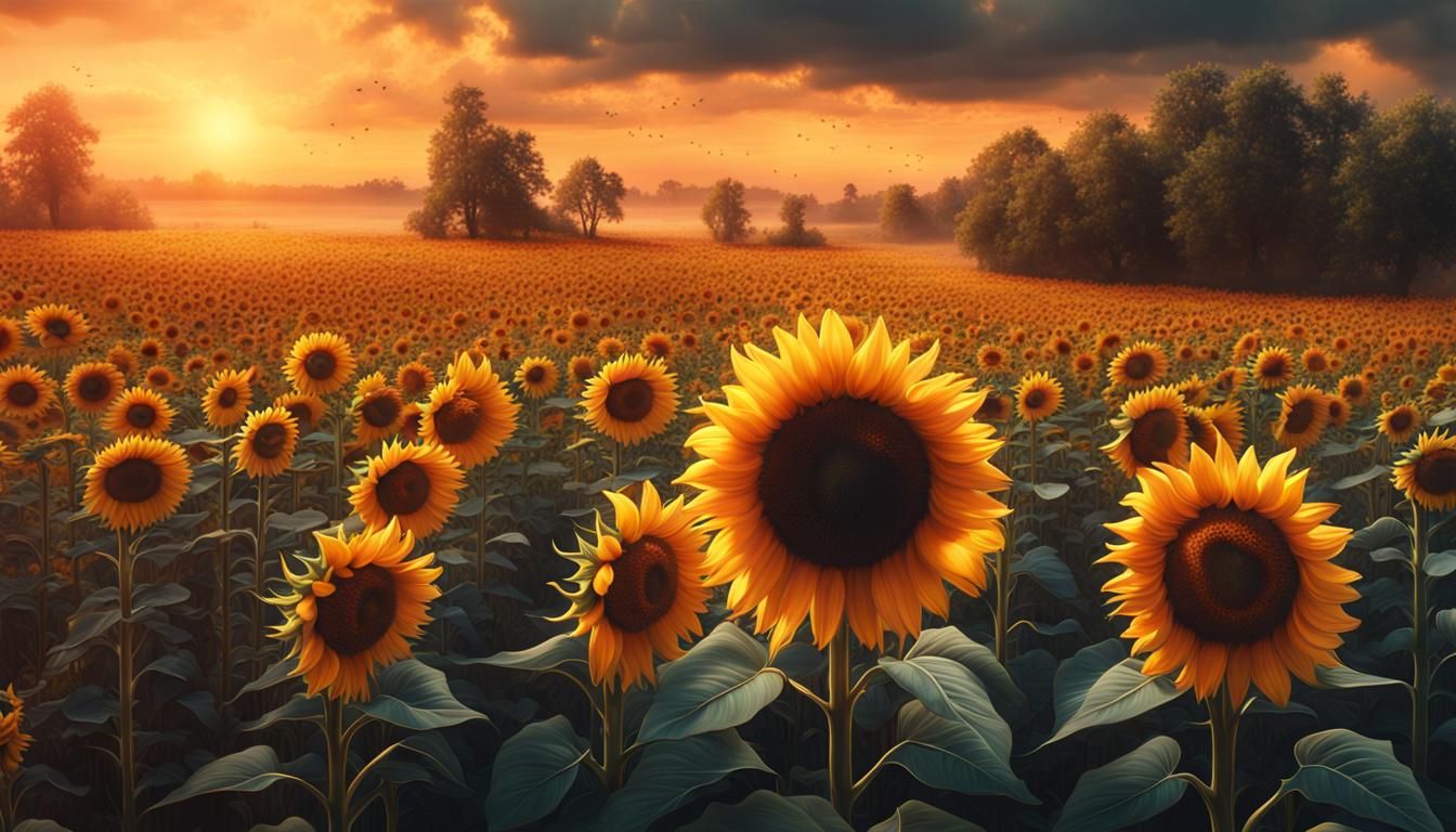 Vincent's sunflower - AI Generated Artwork - NightCafe Creator