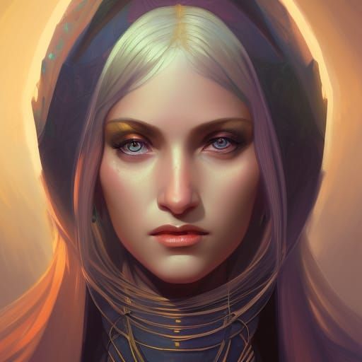 A human rpg fantasy character portrait, female, powerful mage - AI ...