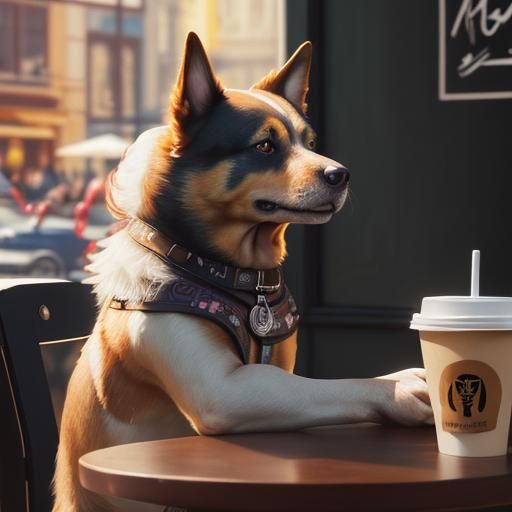 DOGCAFFINATED - AI Generated Artwork - NightCafe Creator