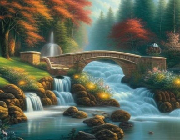 One Word Prompt - Kinkade - AI Generated Artwork - NightCafe Creator