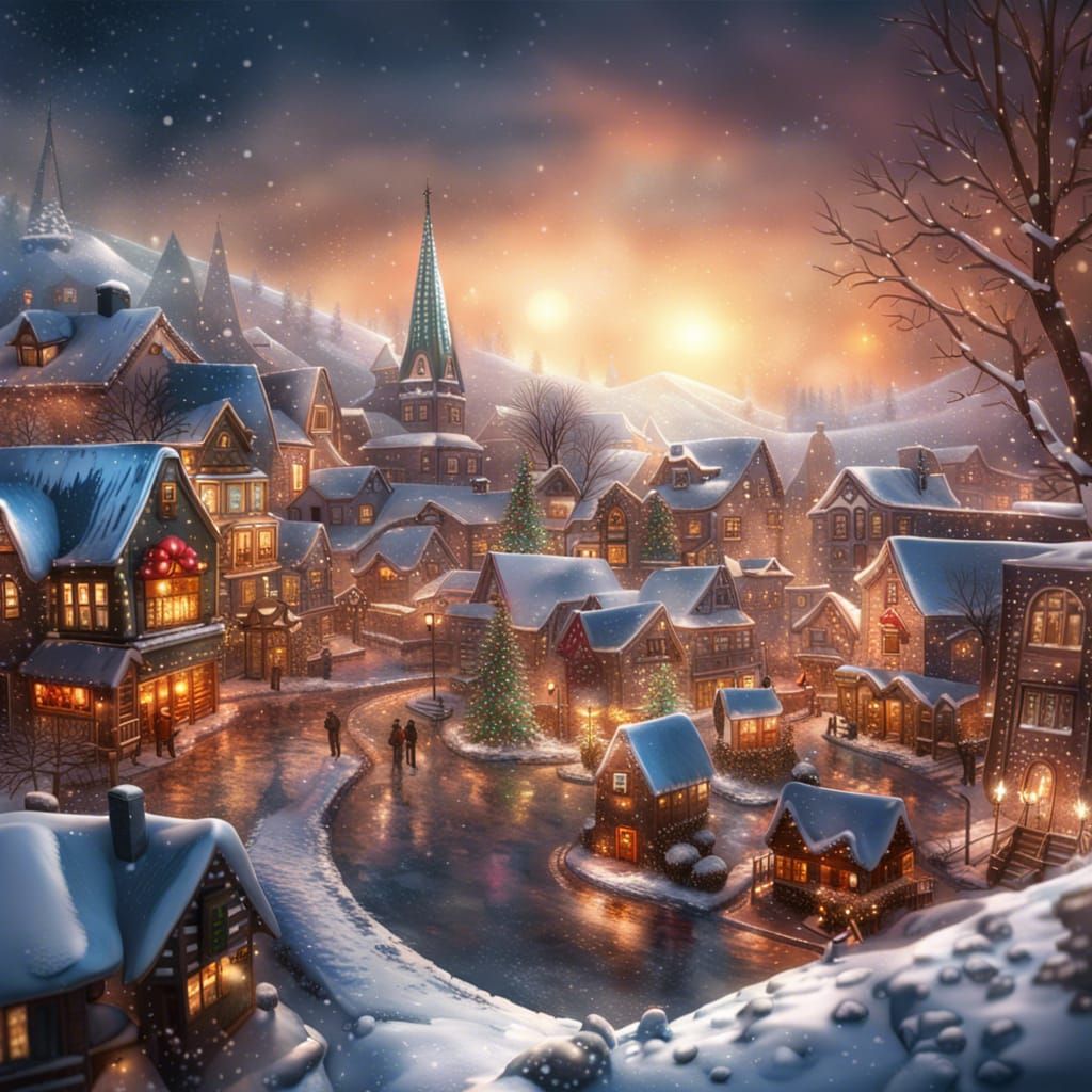 town - AI Generated Artwork - NightCafe Creator