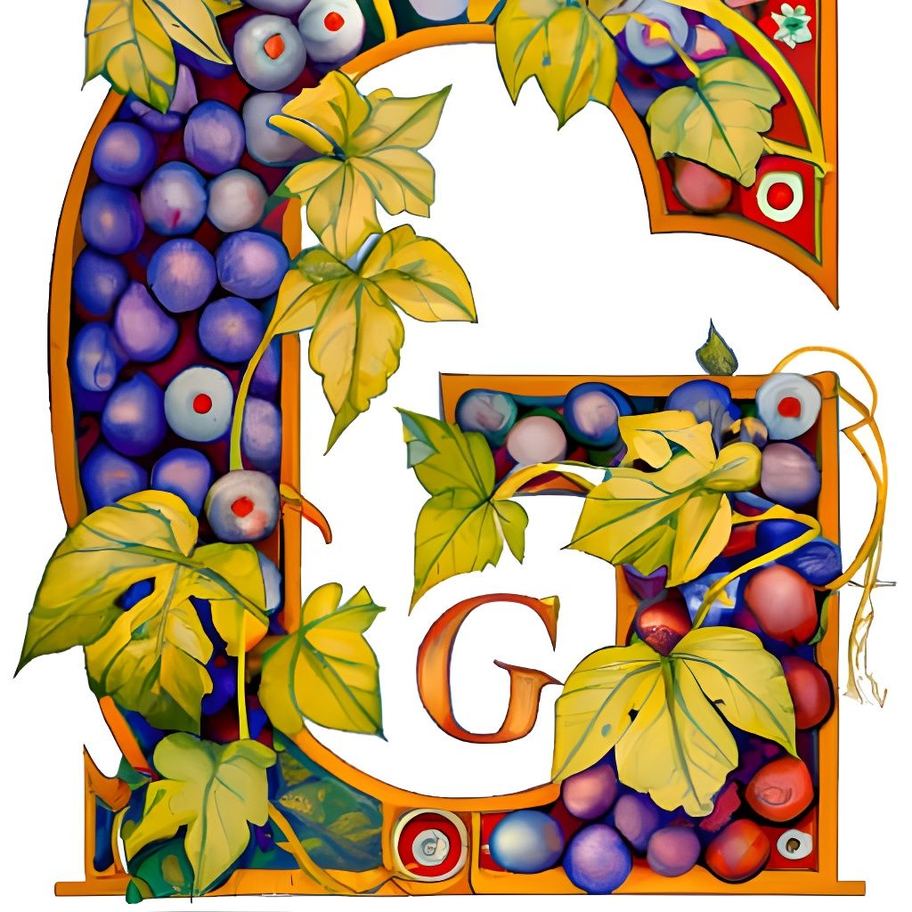 Beautiful painting of the Initial letter G - AI Generated Artwork ...