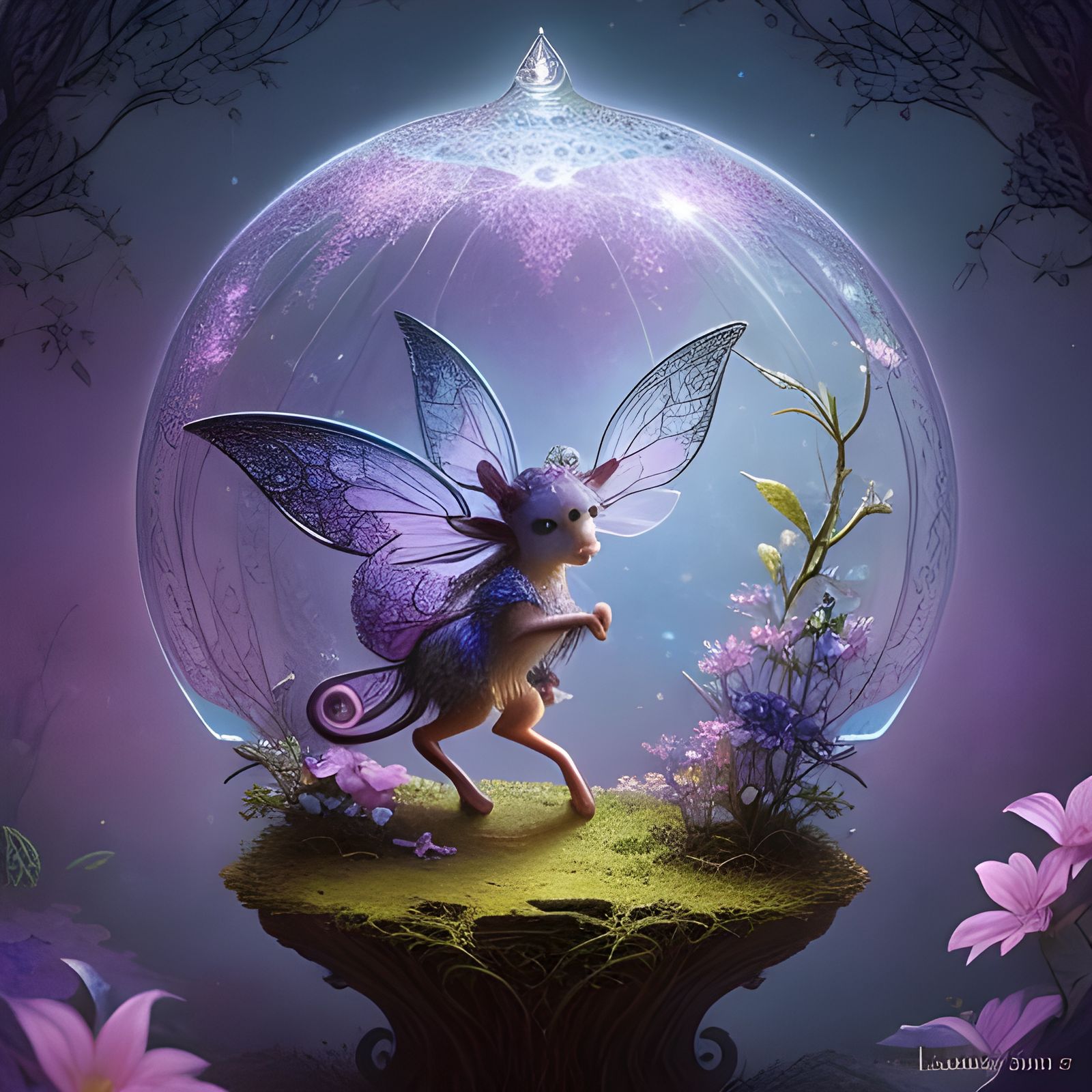 Intricate Mythical Pixie Creature - AI Generated Artwork - NightCafe Creator