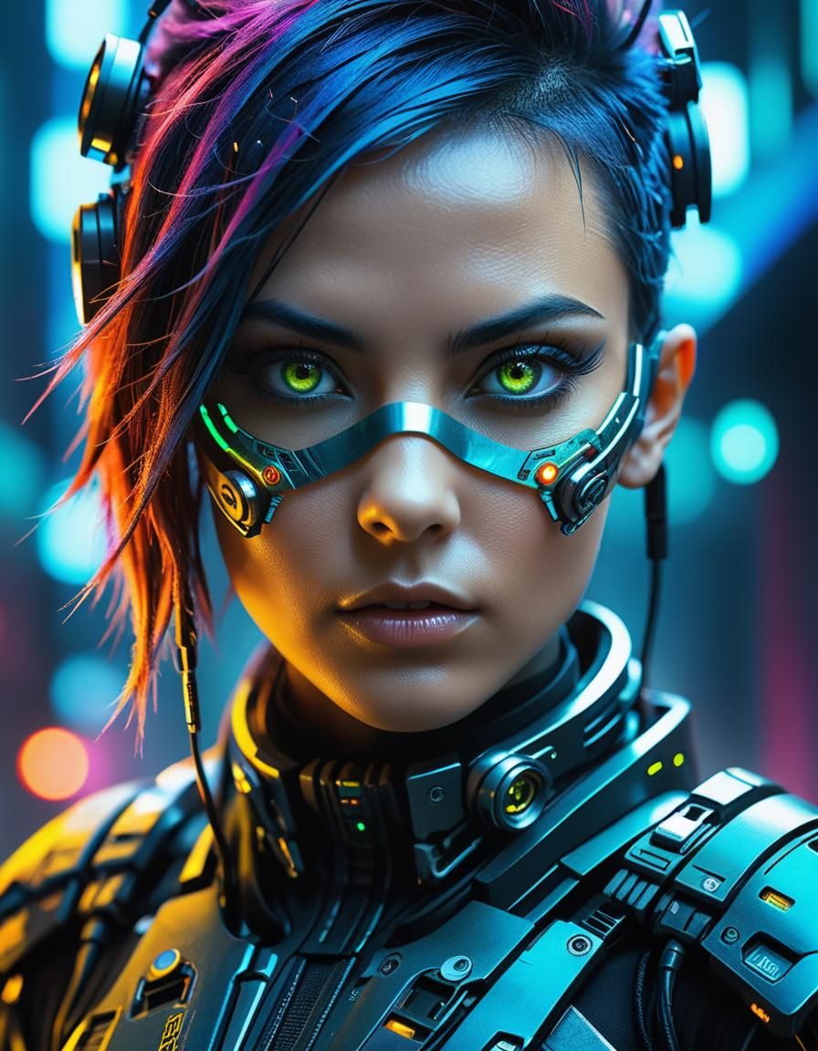 Bio-Punk woman (Crystal Clear XL Light) - AI Generated Artwork ...