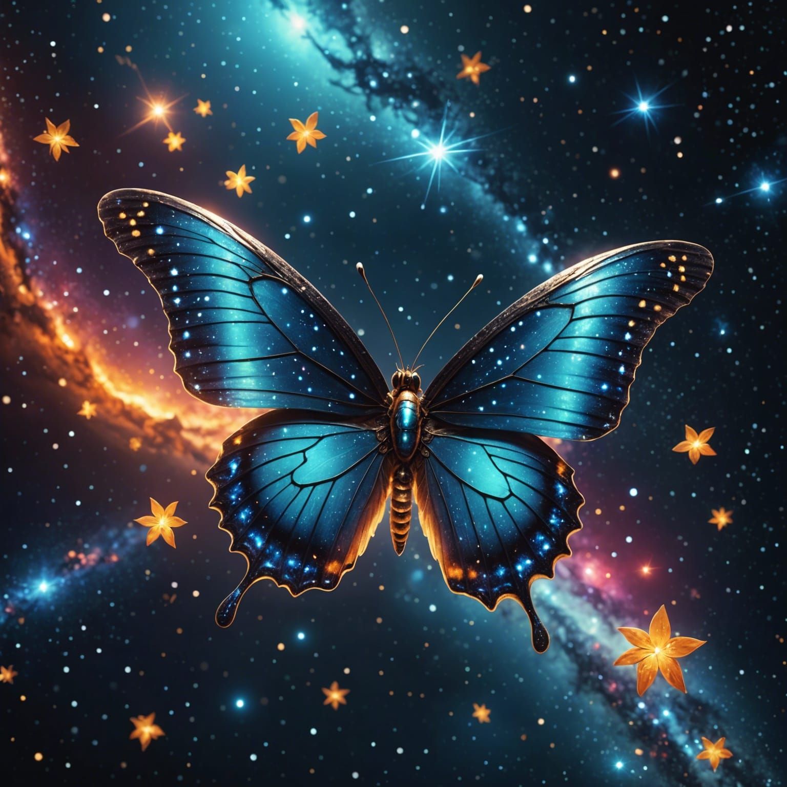 Space Butterfly - AI Generated Artwork - NightCafe Creator