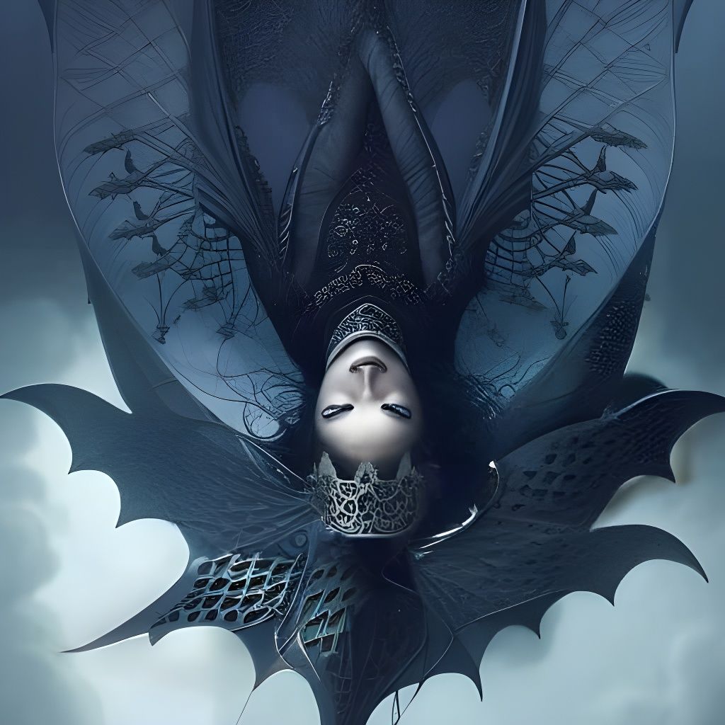 Bat Queen... Waiting... - AI Generated Artwork - NightCafe Creator