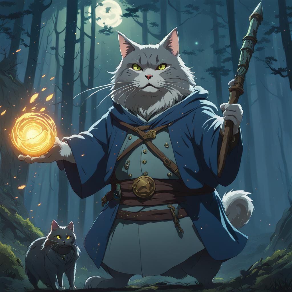 Cat Mage - AI Generated Artwork - NightCafe Creator