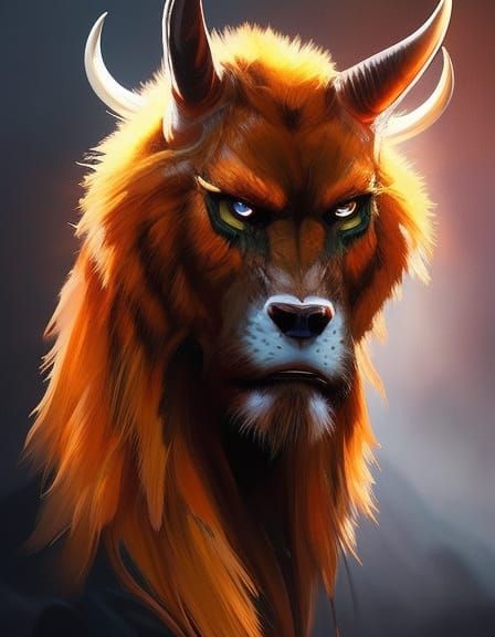 head and shoulders portrait of Demon Impala:: 8k resolution concept art ...